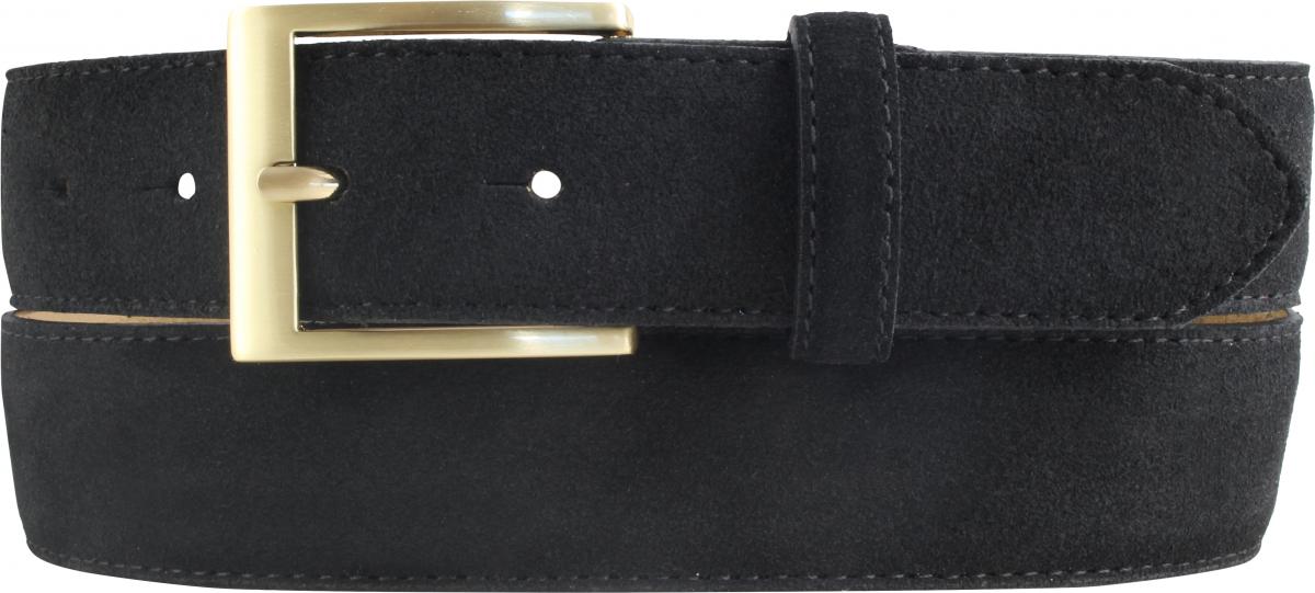 Ledergürtel Herren Veloursleder 3,5 cm Anzug weich