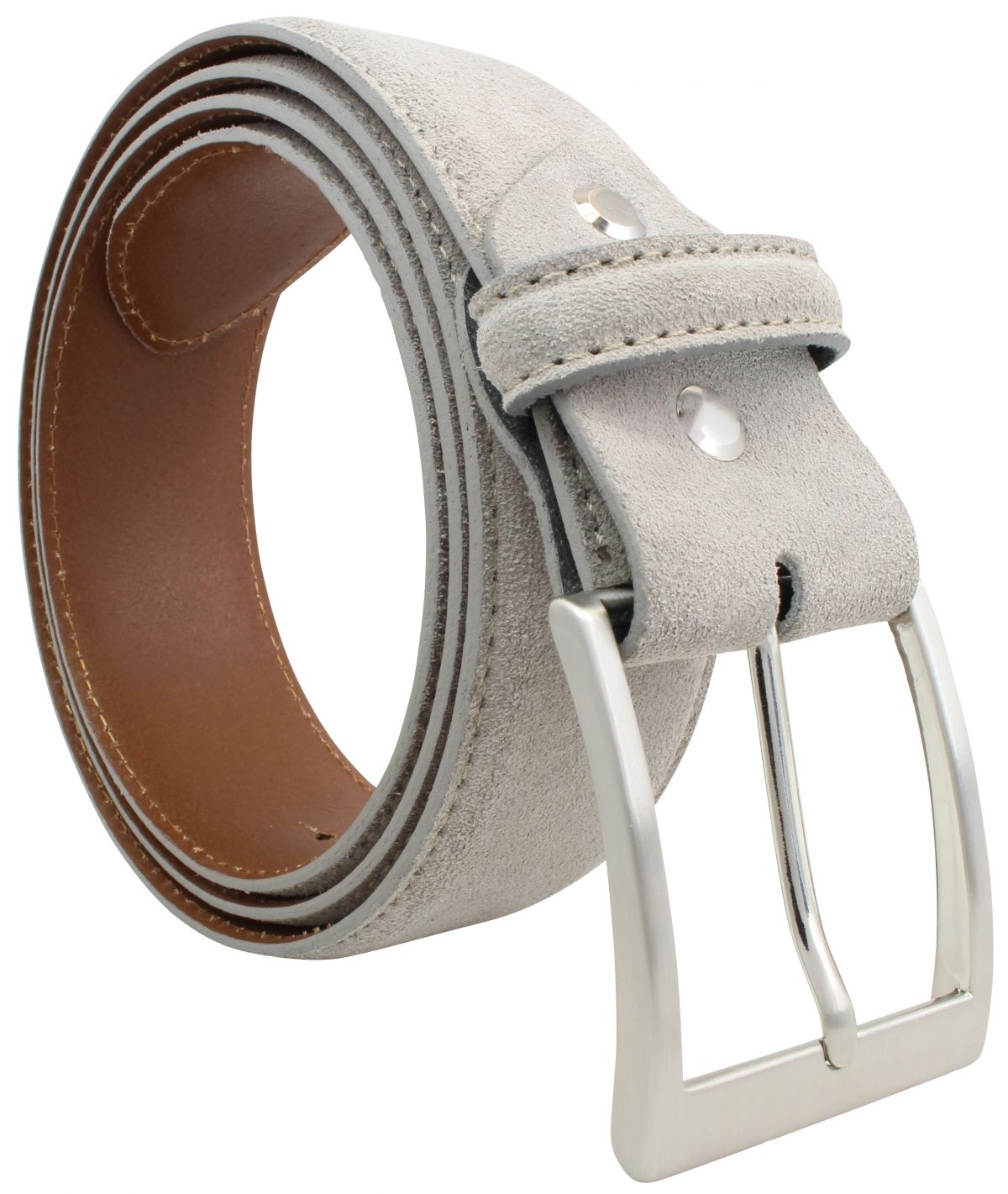 Ledergürtel Herren Veloursleder 4 cm Jeans weich